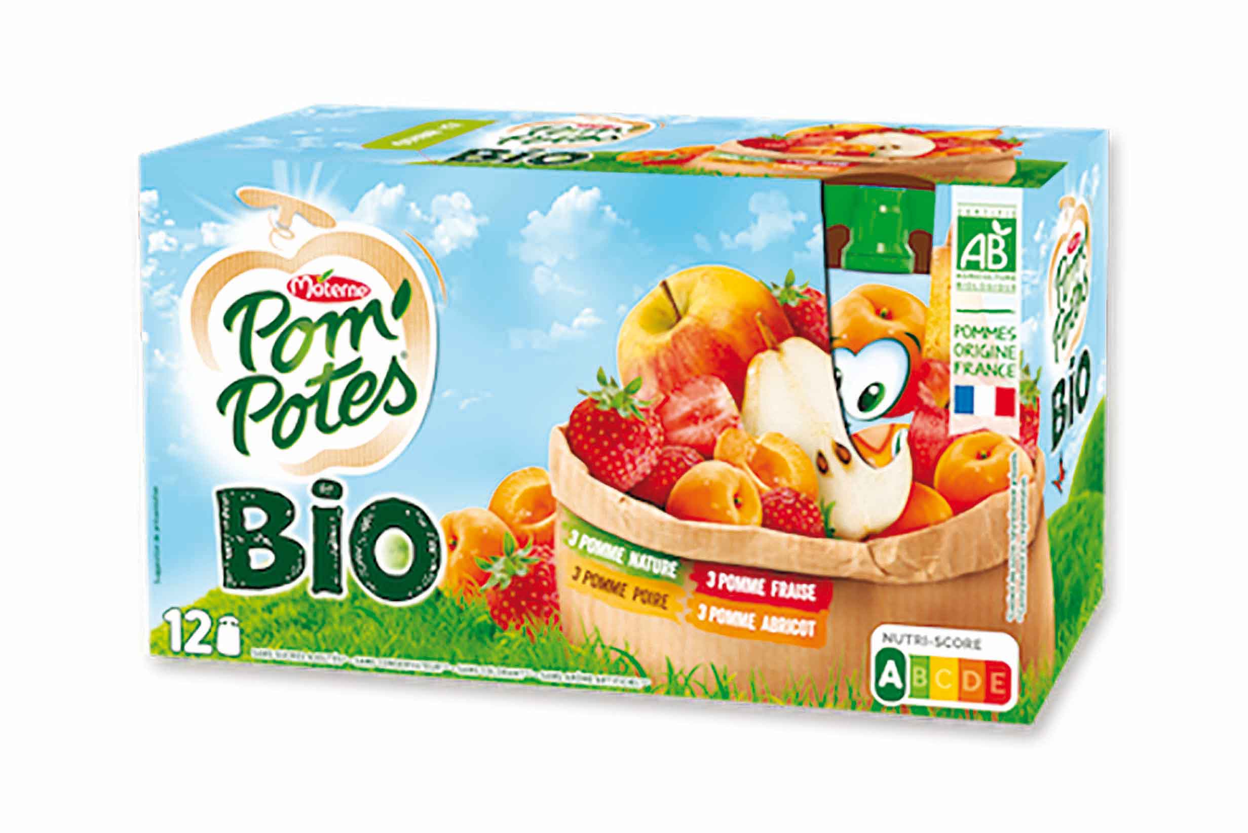 Le bio bleu blanc rouge des compotes Materne et Pom’Potes - Leader Réunion