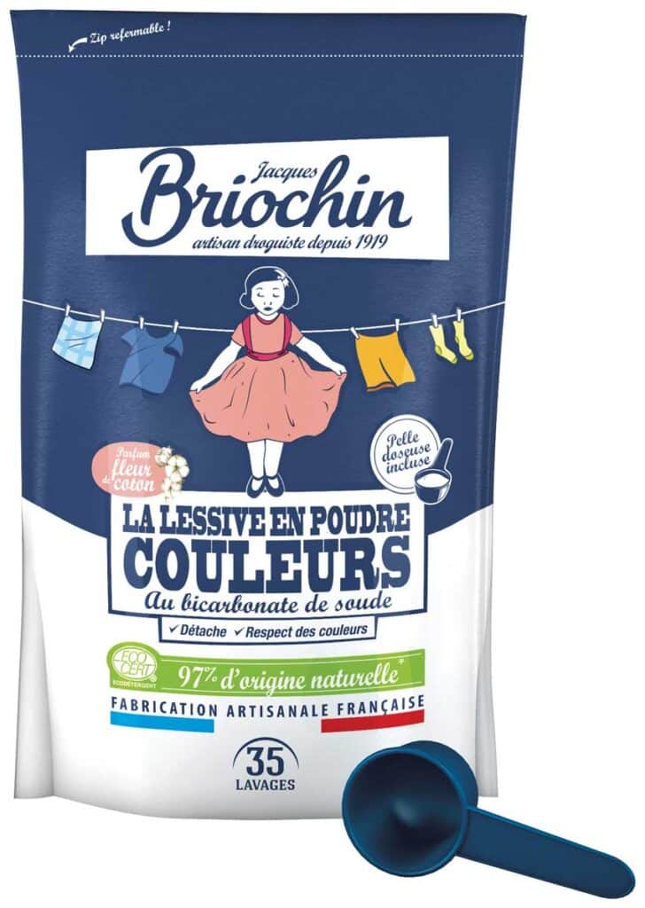 Lessive : Briochin lance des poudres labellisées Ecocert fabriquées en ...