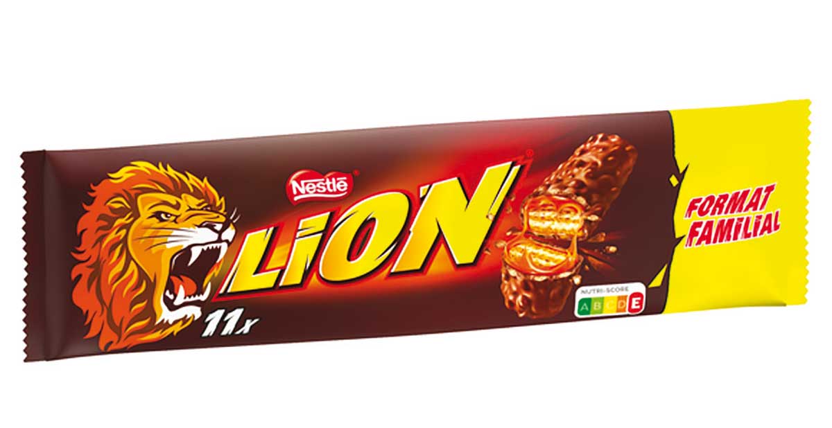 La barre de chocolat lion en format familial - Leader Réunion