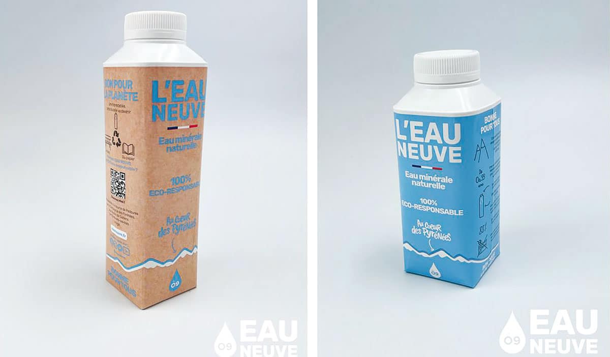 Eau Neuve, première eau minérale en brique de carton - Leader Réunion