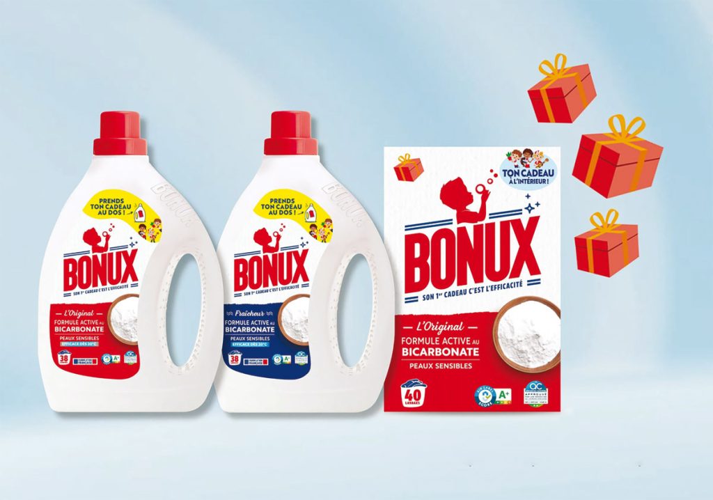 Bonux dans le top 5 des lessives en poudre - Leader Réunion