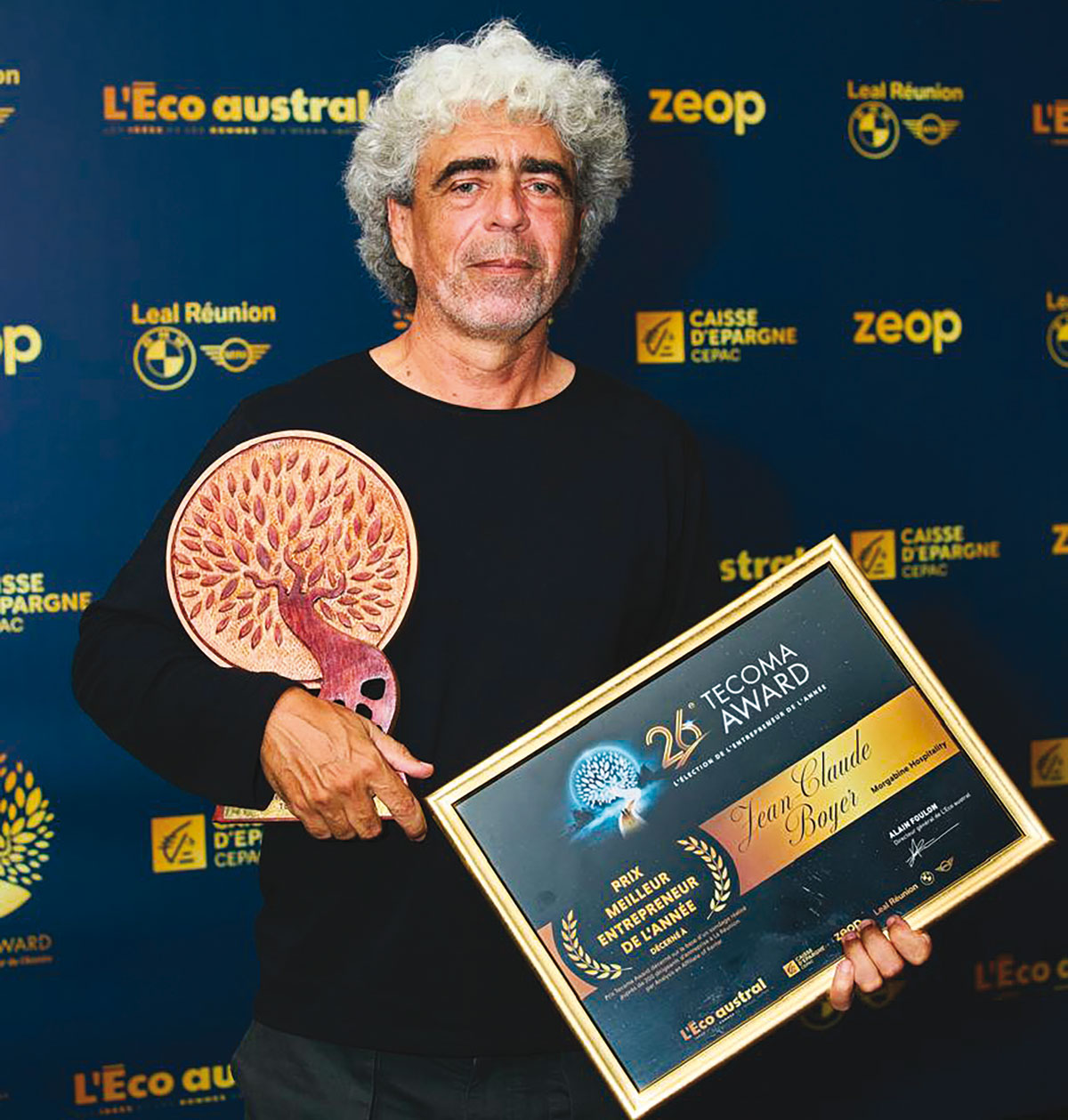 Jean-Claude Boyer élu entrepreneur de l’année 2024 - Leader Réunion