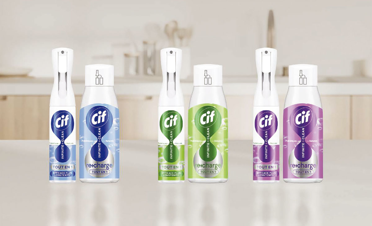 Infinite+Clean : la gamme de nettoyants Cif aux probiotiques - Leader ...